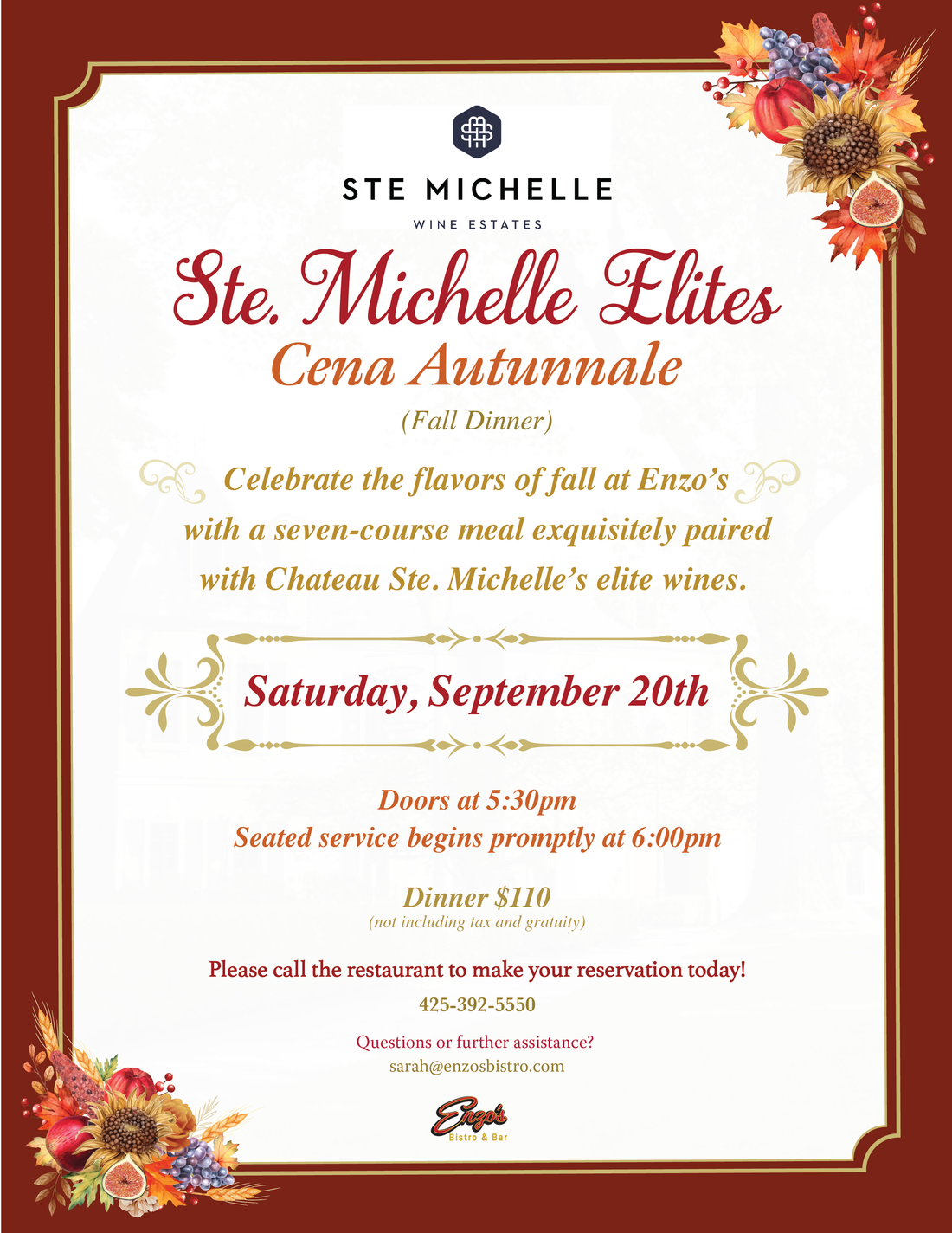 Ste. Michelle Elites – Enzo's Bistro & Bar Issaquah